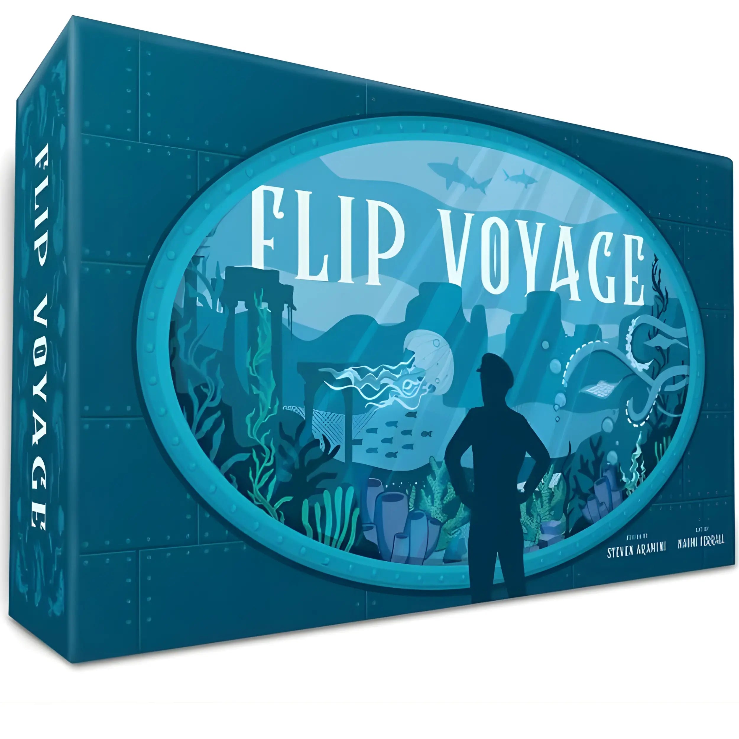 Flip Voyage flip-and-write board game 1–4 set on the Nautilus – FroGames