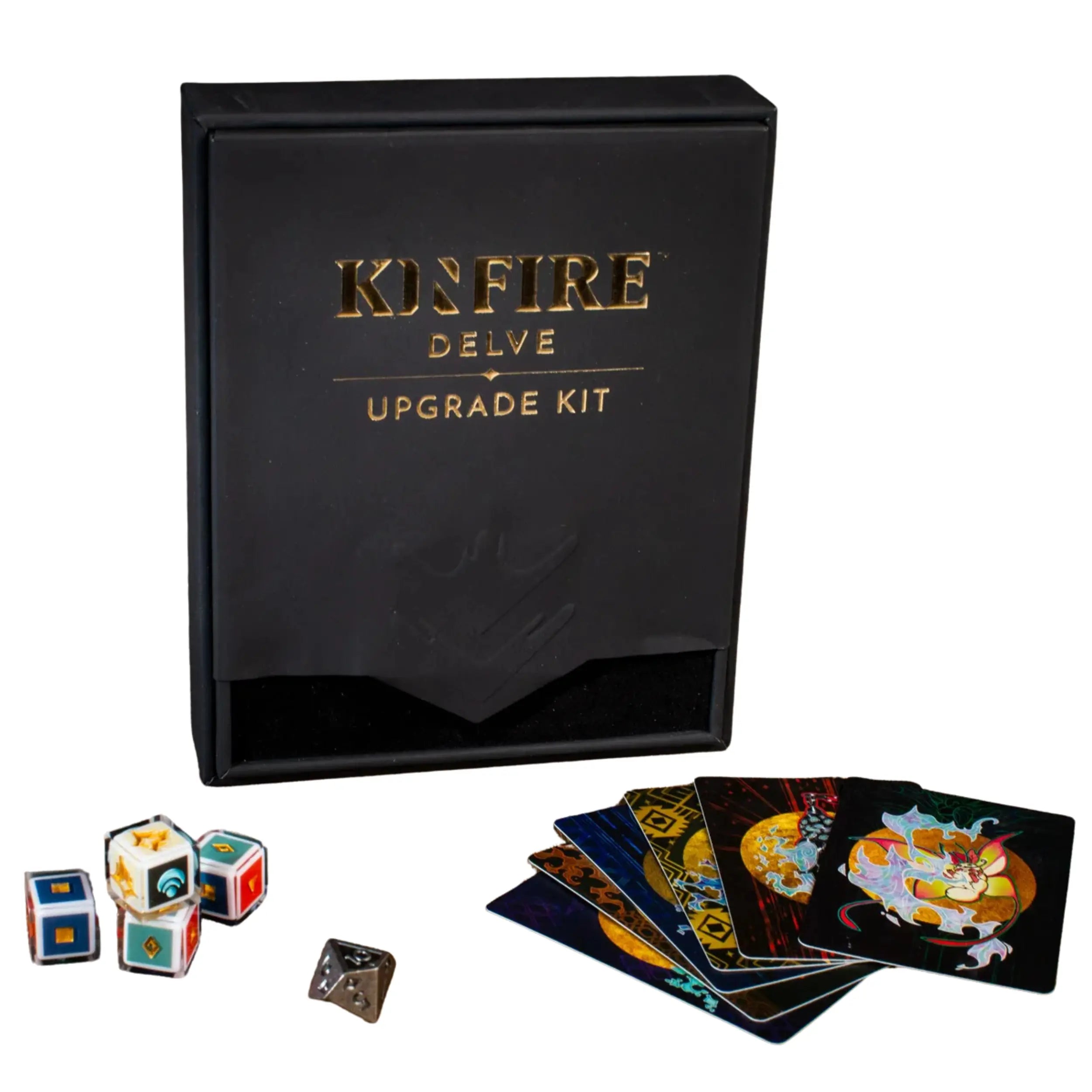 Kinfire Delve Upgrade Premium Accessory Kit with Metal and Resin Dice ...
